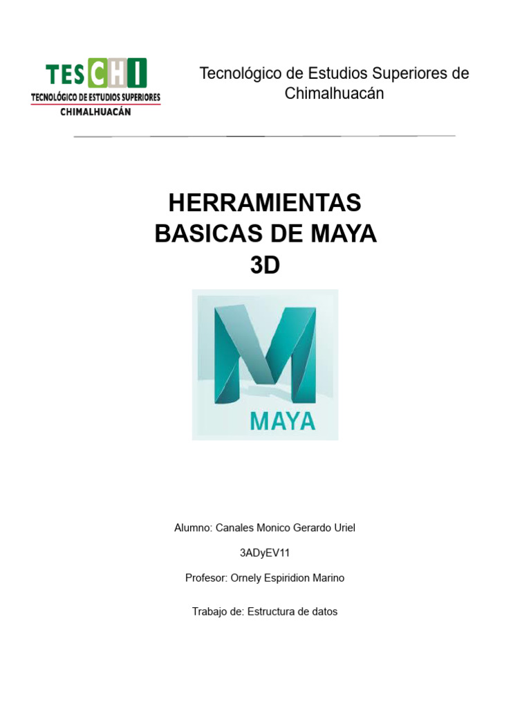 Herramientas Basicas de Maya 3d | PDF | Rotación | Lenguaje de escritura