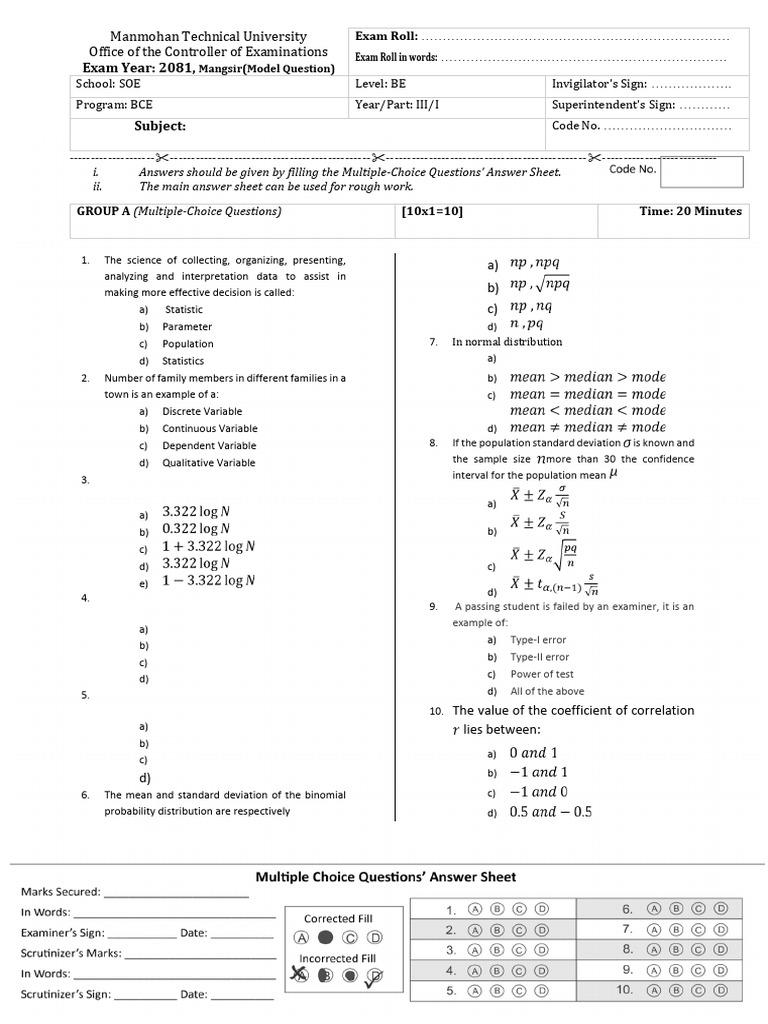 Probability and Statistics | PDF | Mean | Errors And Residuals