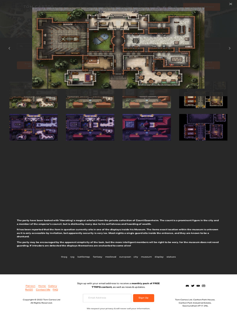 TTRPG Battlemaps & Assets - Tom Cartos | PDF