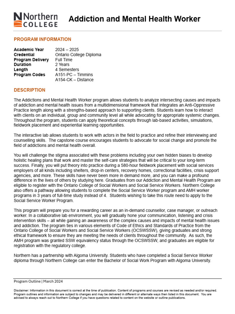 Addiction and Mental Health Worker 2024 | PDF | Mental Health | Violence