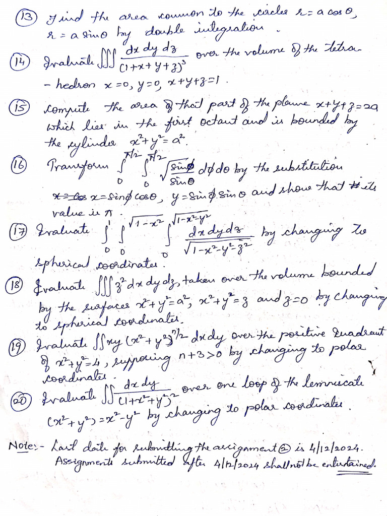 Maths Assignment 2 | PDF