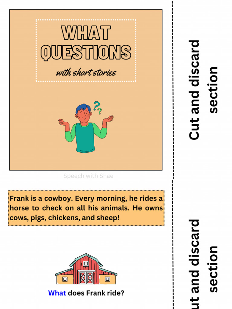 Interactive Book What Questions | PDF