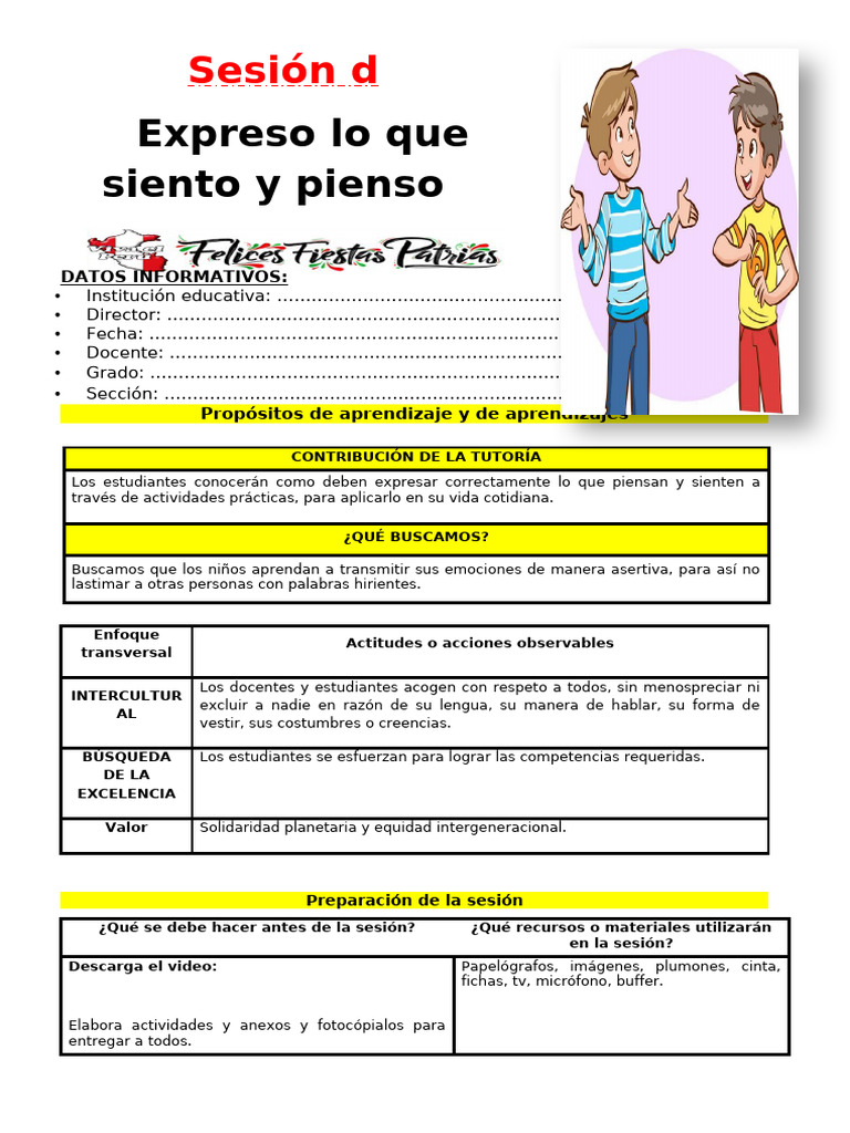 Expresión Asertiva en Niños | PDF