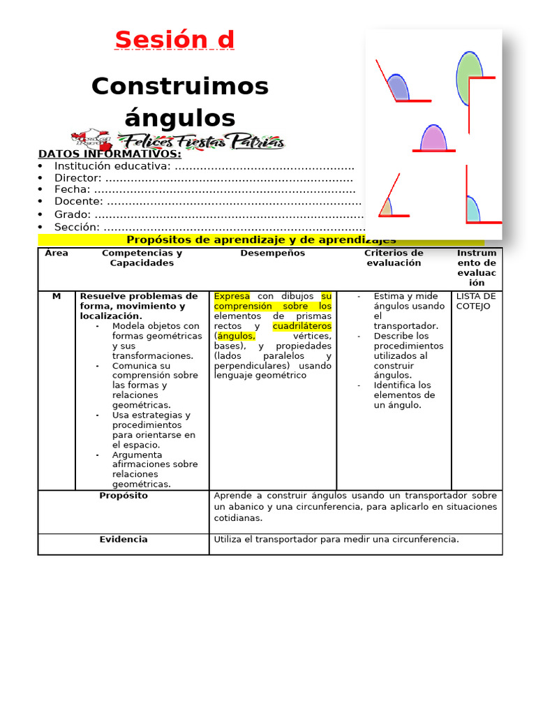 Construcción de ángulos con abanicos | PDF | Geometría | Ángulo