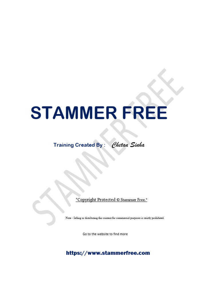 Achieving Effortless Speech Flow | PDF | Stuttering | Mind