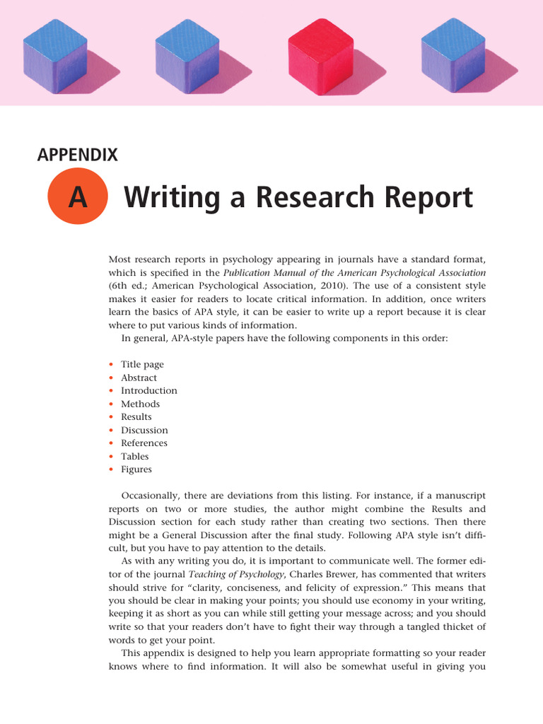 Writing A Research Report | PDF | Apa Style | Scatter Plot