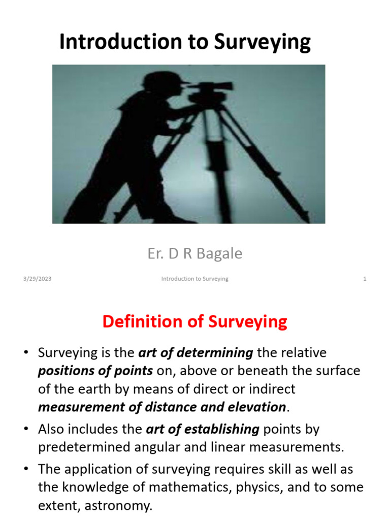 Overview of Surveying Principles | PDF | Surveying | Map