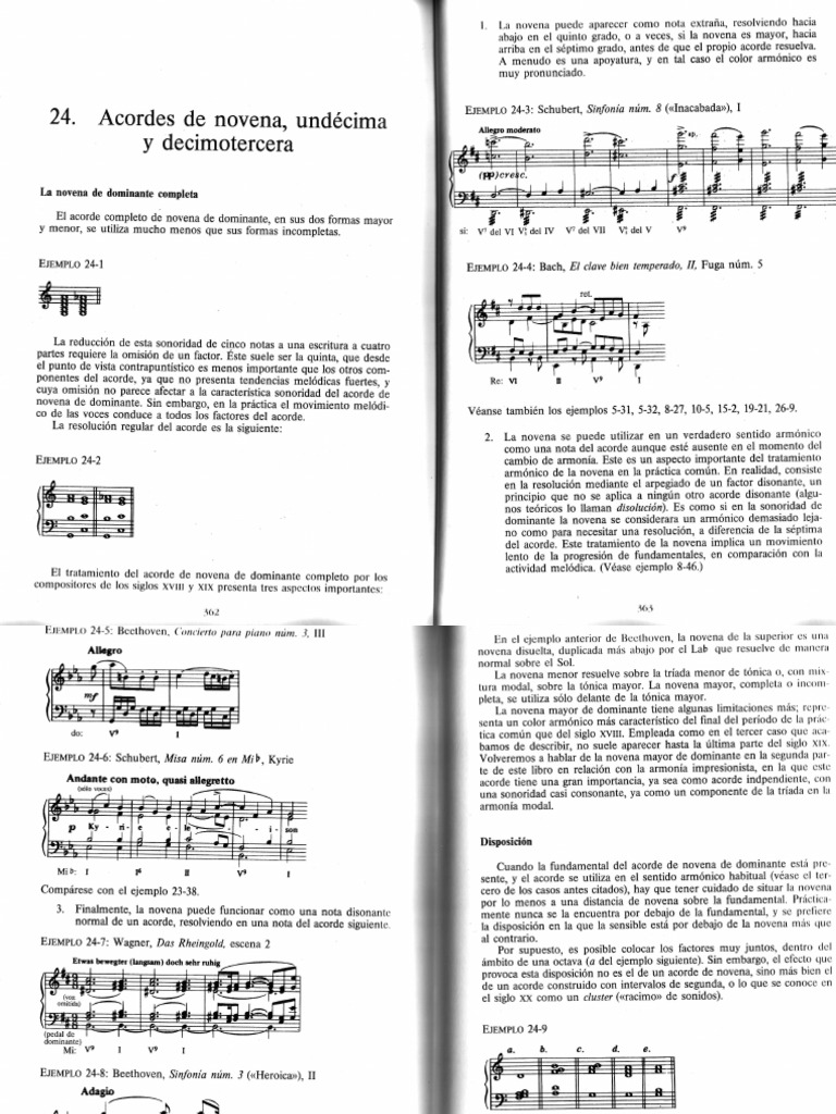 24.acordes de Novena, Undécima y Decimotercera | PDF | Acorde (Música) | Armonía