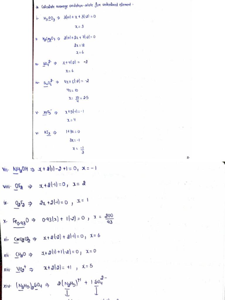 Redox reaction for JEE advance | PDF