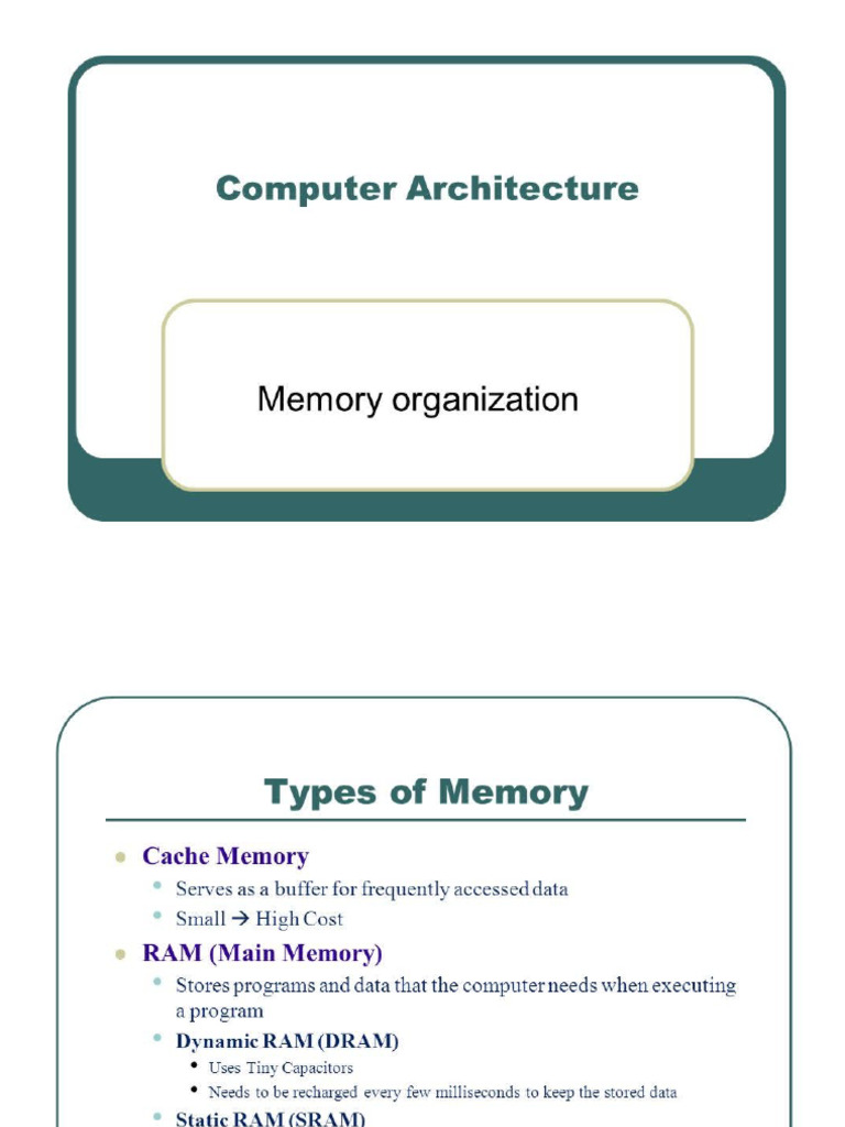 Memory Organization | PDF