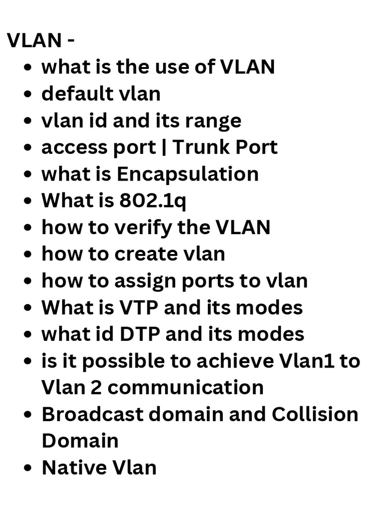 VLAN | PDF