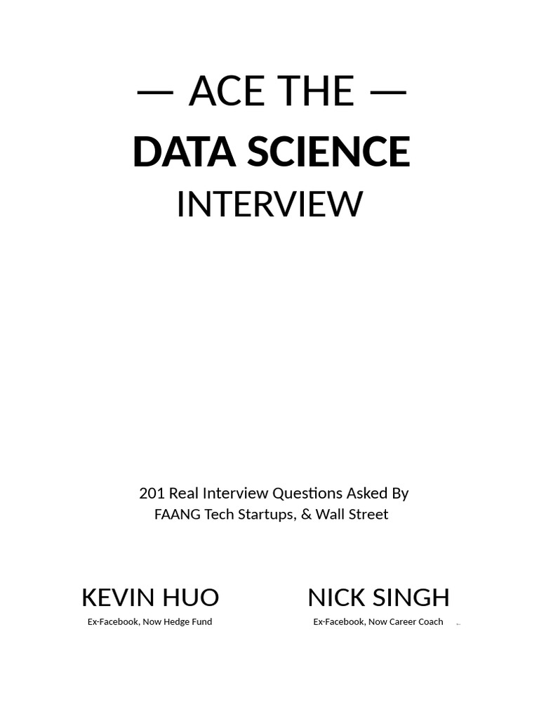 Ace The Data Science 2 | PDF | Résumé | Data Science