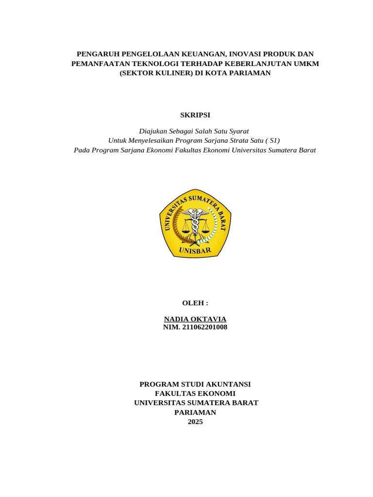 Skripsi Nadia 1-7 | PDF