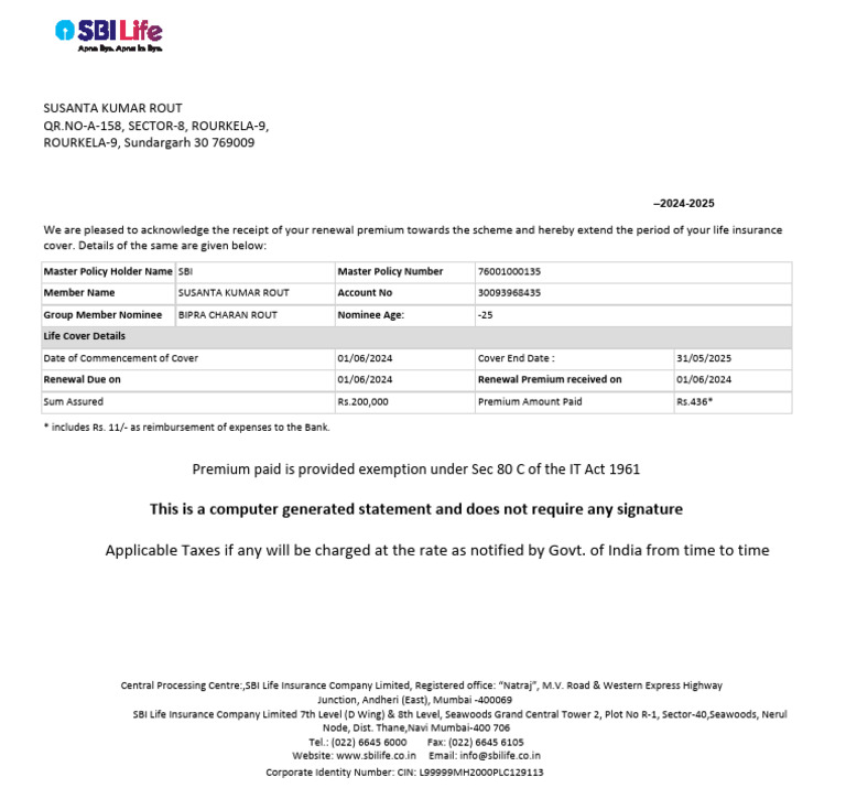 Pmjjby Coi Reports | PDF