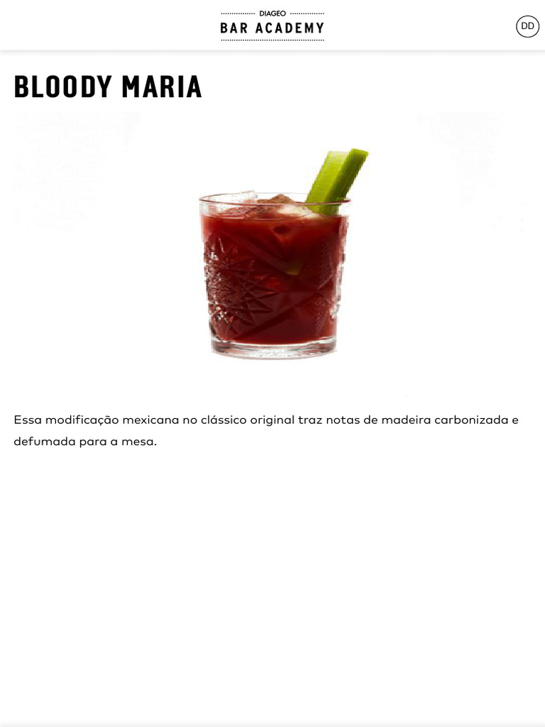 Receita de Bloody Maria: Drink Mexicano | PDF