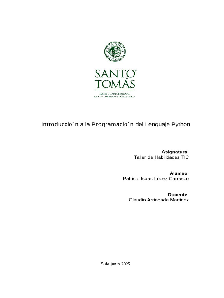 Informe | PDF | Objeto (informática) | Python (lenguaje de programación)