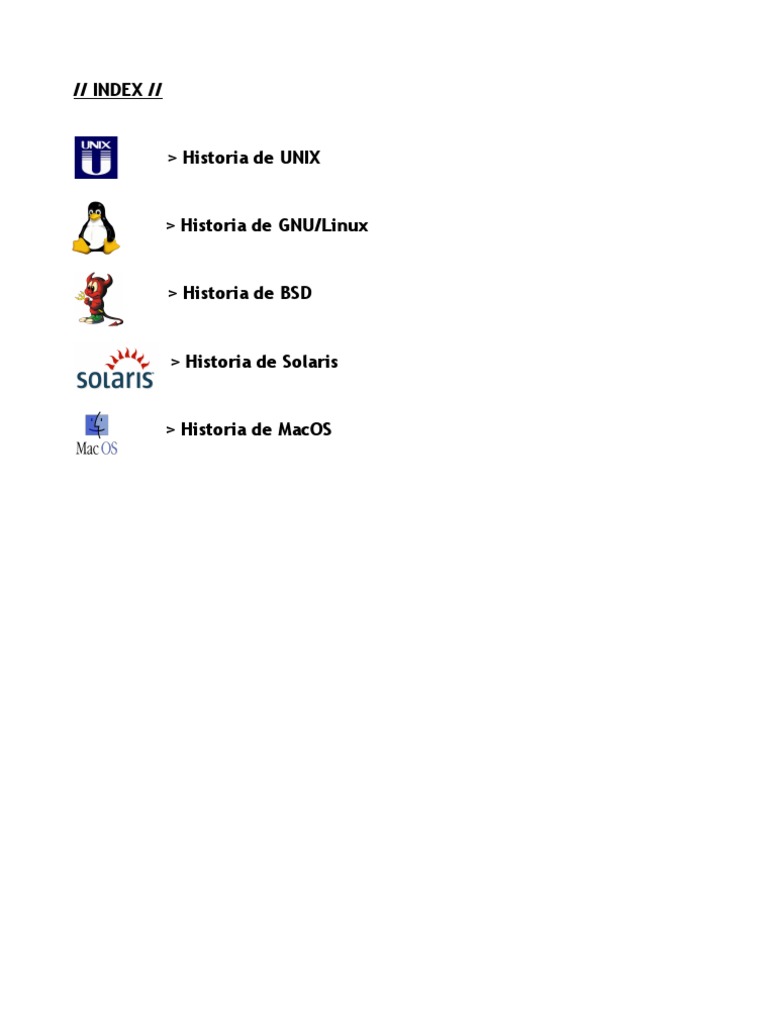 Breve Historia De Unix Gnulinux Bsd Solaris Y Mac Os 