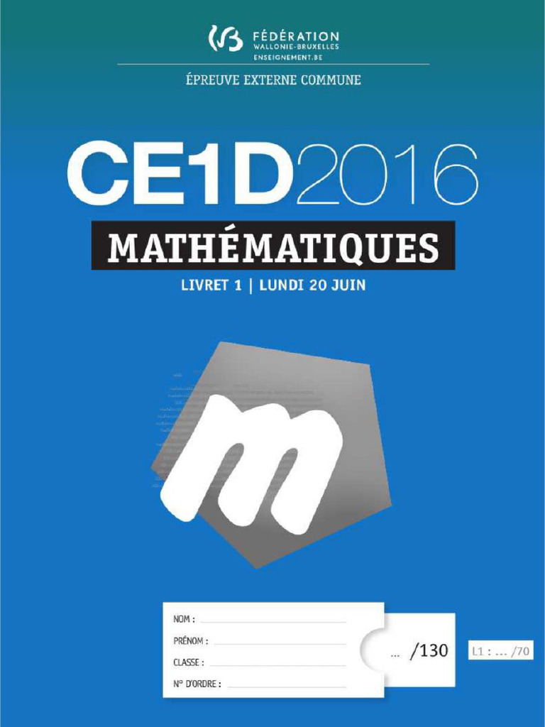 Ce1d 2016 Corrige | PDF