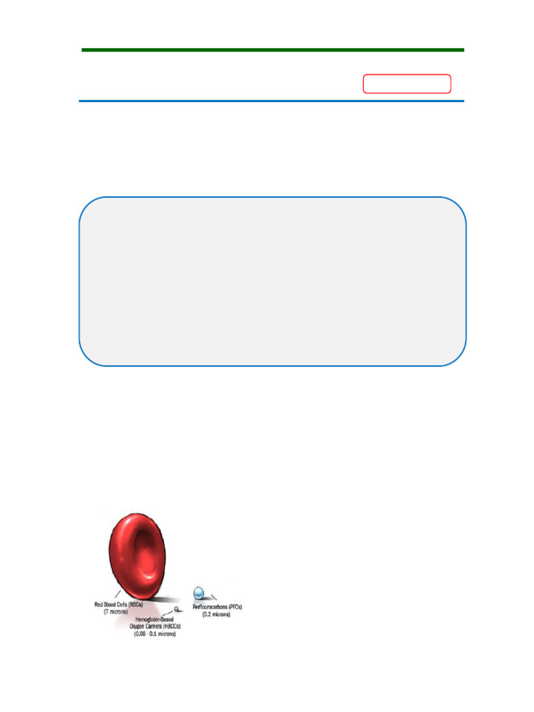 Advantages and Disadvantages of Artificial Blood | PDF | Clinical Medicine