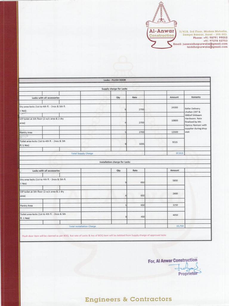 Extra Bill Sumary 2 | PDF