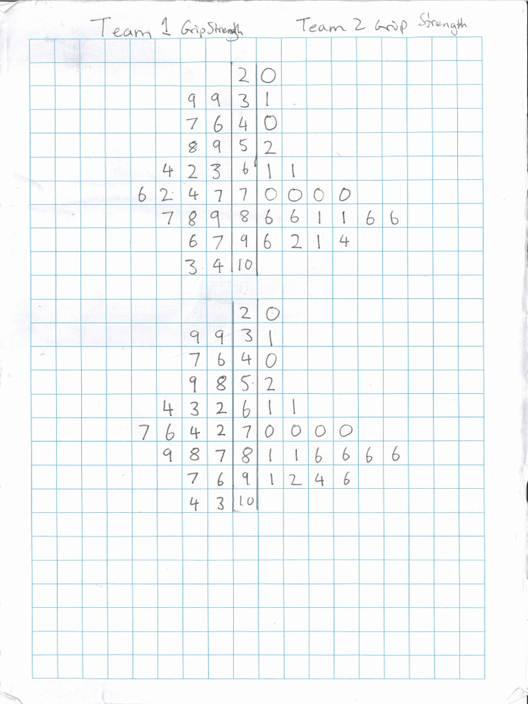 Term 2 Maths Assignment Back To Back Stem and Leaf Graph | PDF