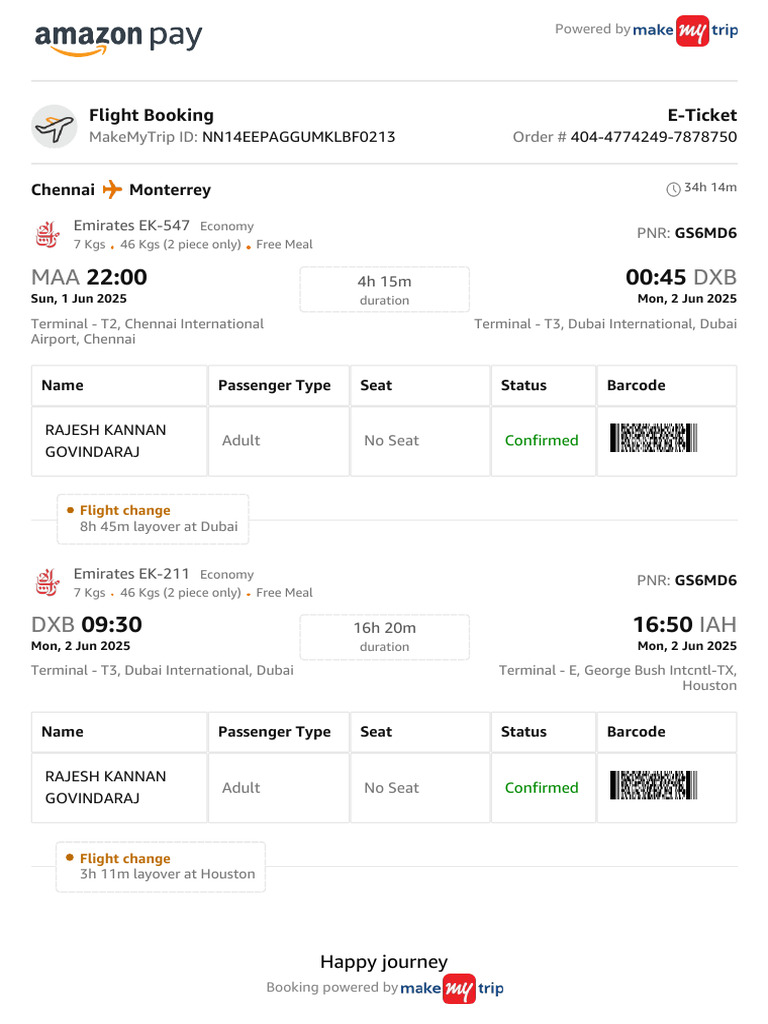 TL Tickets Flights A97089472ACE100326FE1F700 | PDF | Travel Visa