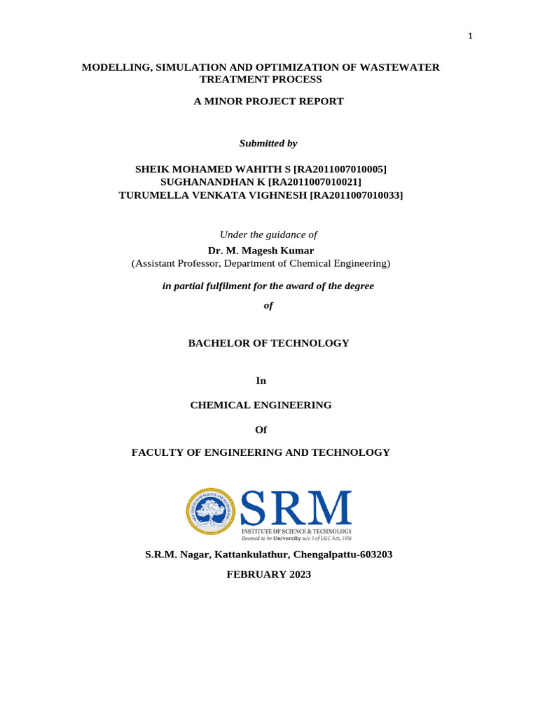 Rough Report Review 1 Finalised | PDF | Adsorption | Sustainability