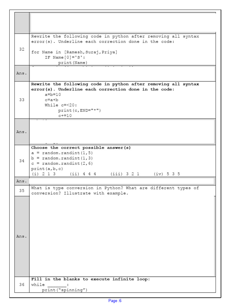 Revision Tour Worksheet-12 | PDF | Computer Programming | Software ...