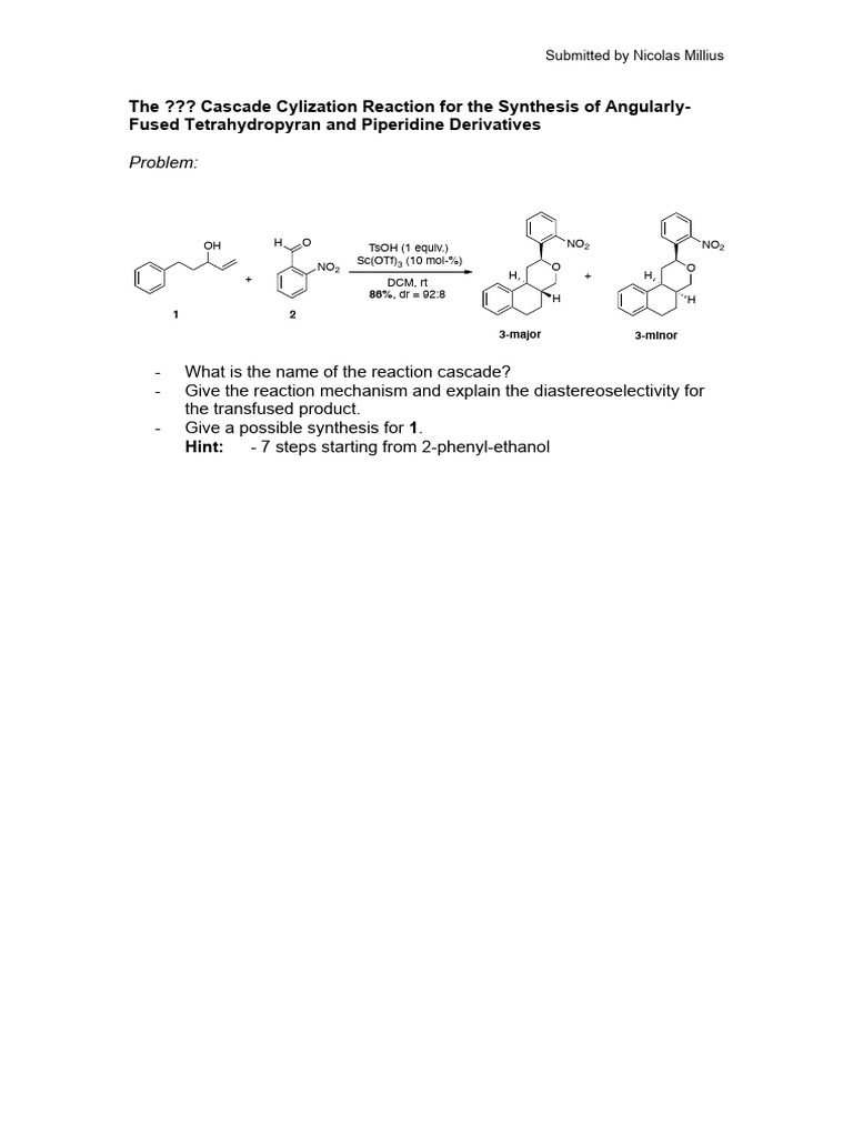 E2013 - 05 Tandem Prins React | PDF | Chemical Reactions | Chemical ...