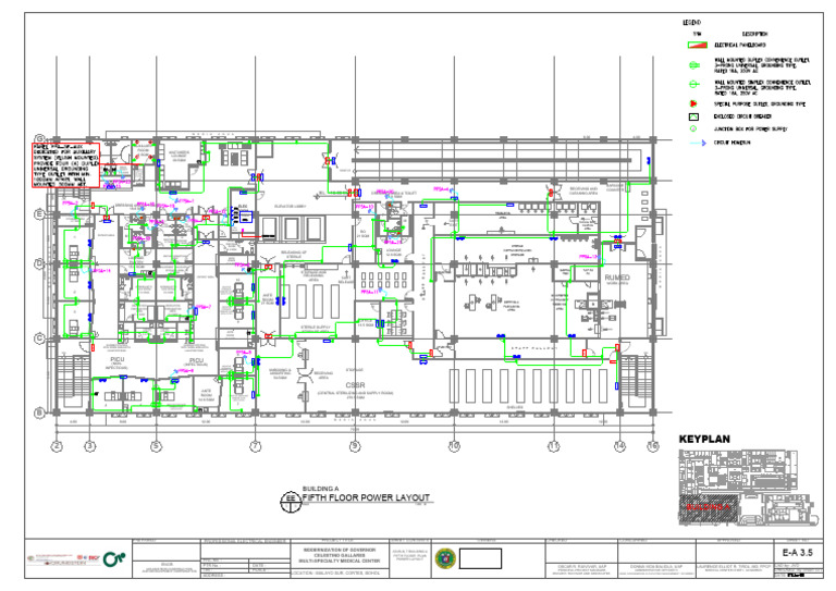 Fifth Floor Power Layout Plan | PDF