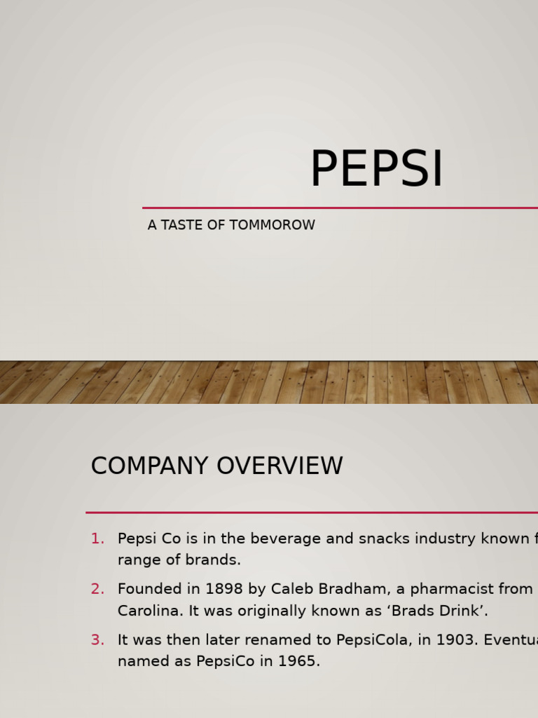 Pepsi Presentation | PDF