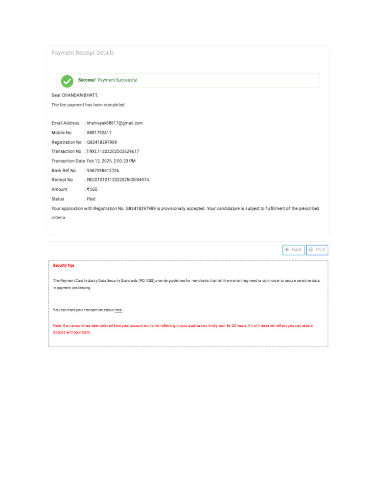 Payment Receipt for Registration G82418297989 | PDF