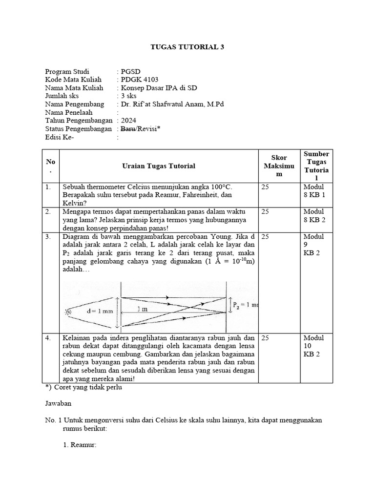 Tugas 3 Konsep Dasar Ipa Di Sd | PDF