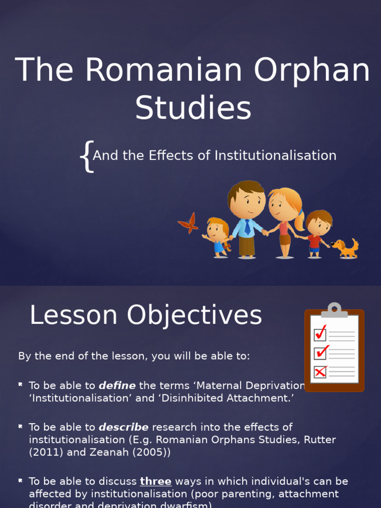 The Romanian Orphan Studies and Institutionalisation 2016 2 | PDF ...