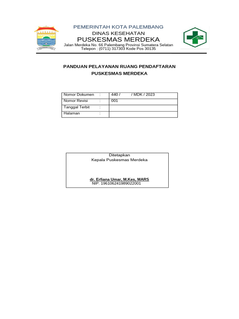 Pedoman Panduan Pendaftaran | PDF
