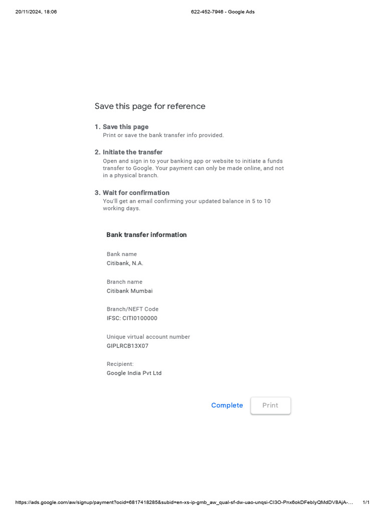 622-452-7946 - Google Ads | PDF