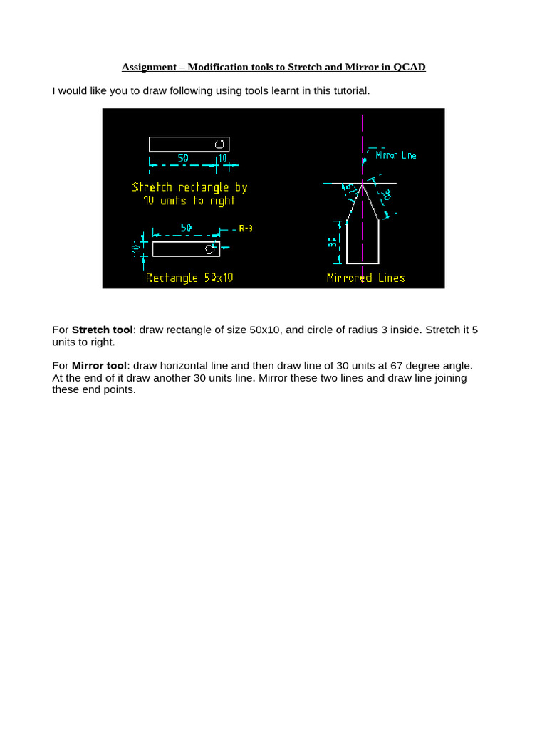Modification Tools To Stretch and Mirror Assignment | PDF