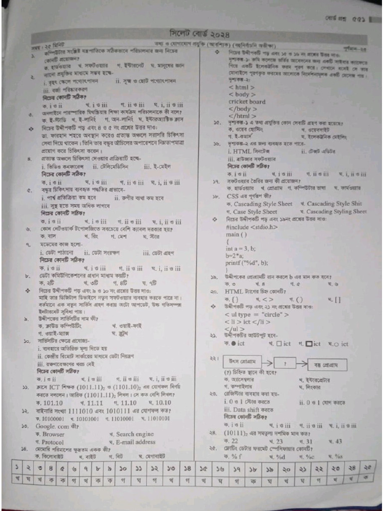 2024 & 2023 ict-MCQ | PDF