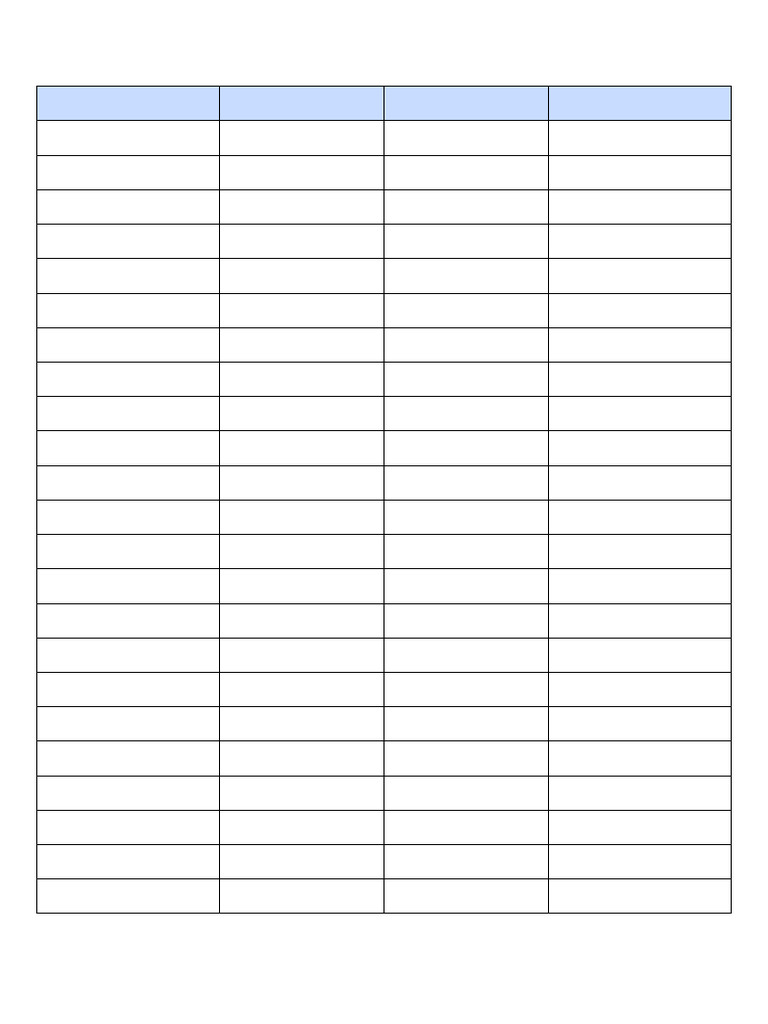 Chemical Pathology Units Comparison Table | PDF