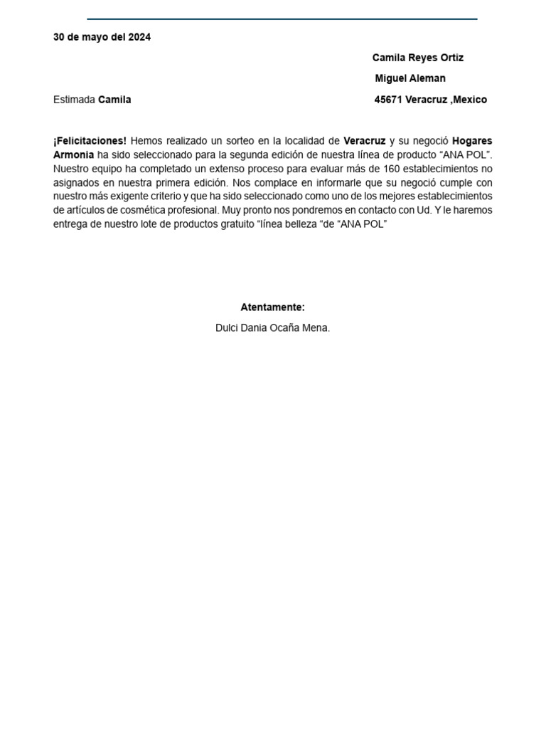 Selección de Negocios en Veracruz para ANA POL | PDF