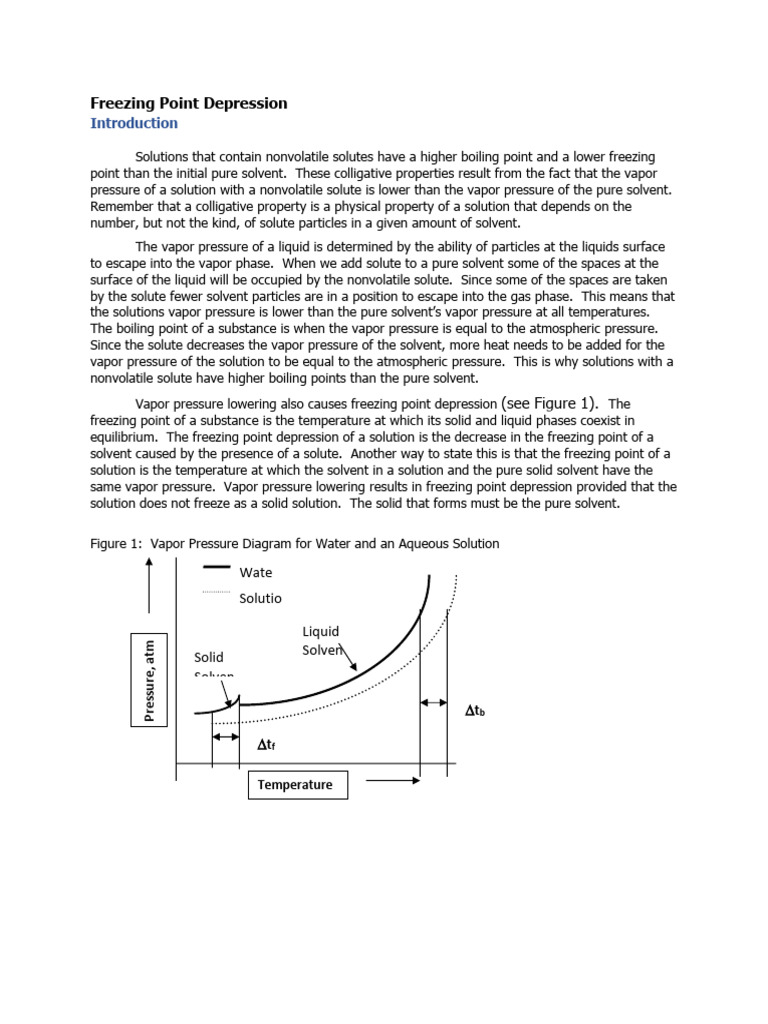 Understanding Freezing Point Depression | PDF | Scientific Phenomena ...