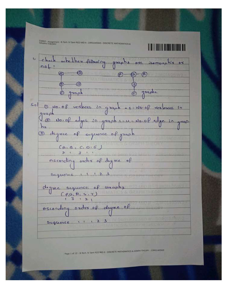 Discrete Mathematics and Graph Theory - Compressed | PDF