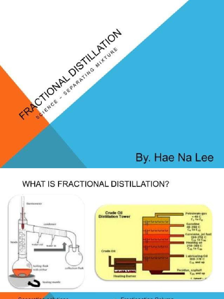 Fractional Distillation - Simple Notes For Grade 8 | PDF
