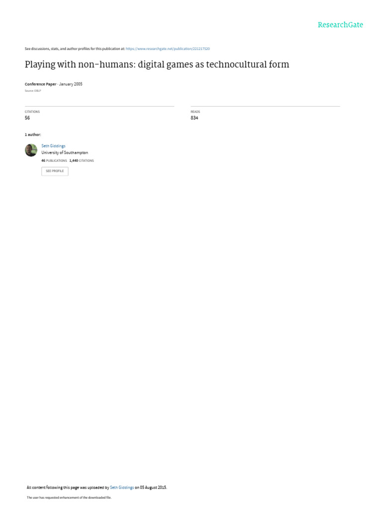 Digital Games and Technological Agency | PDF | Automata Theory