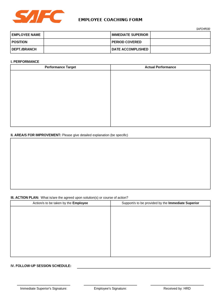 030 Employee Coaching Form - A0df95e2 6530 4646 Abd8 8854c5e46ff0 | PDF