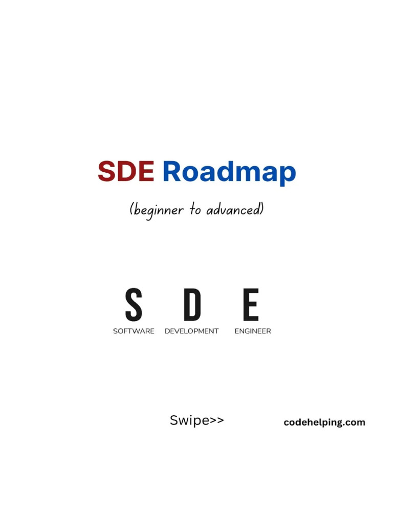 SDE Roadmap | PDF