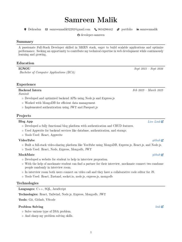 Samreen Malik: Ignou | PDF