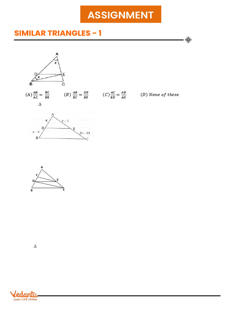 Similar Triangles and Trapezium Proofs | PDF | Elementary Geometry ...