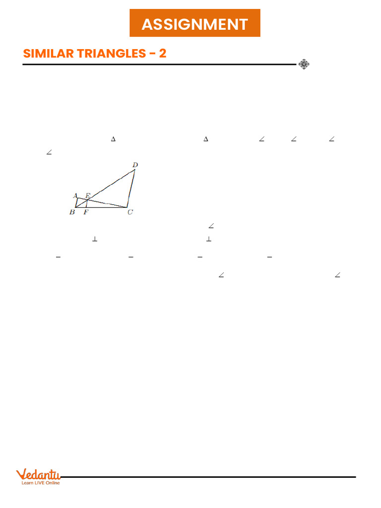 Similar Triangles Assignment 2 | PDF | Geometric Shapes | Triangle Geometry
