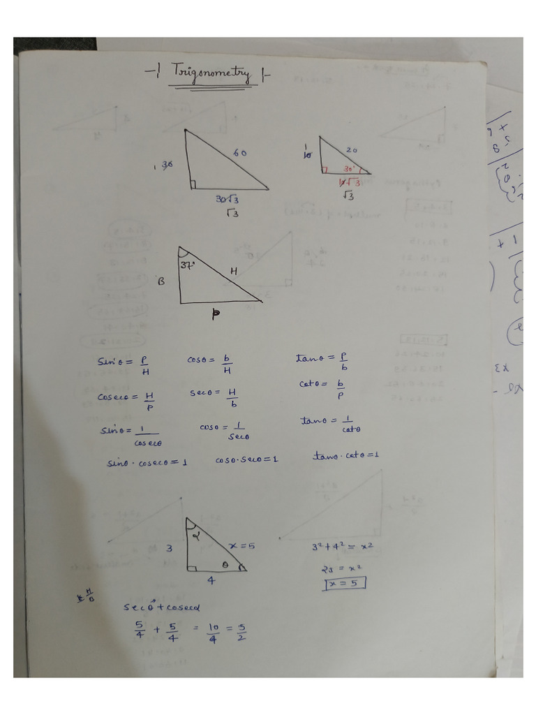 Trigonometry Triangle | PDF
